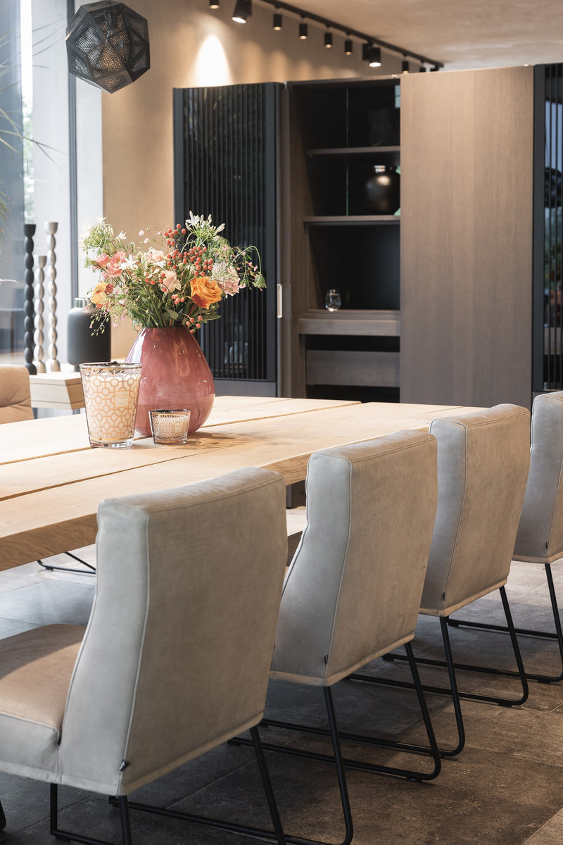 Stoel in stof of leer - Metaal - Comfort en design
