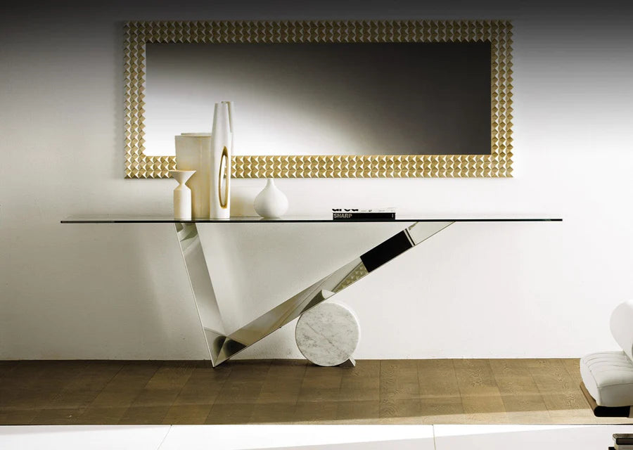 Console - Inox et verre - Valentinox